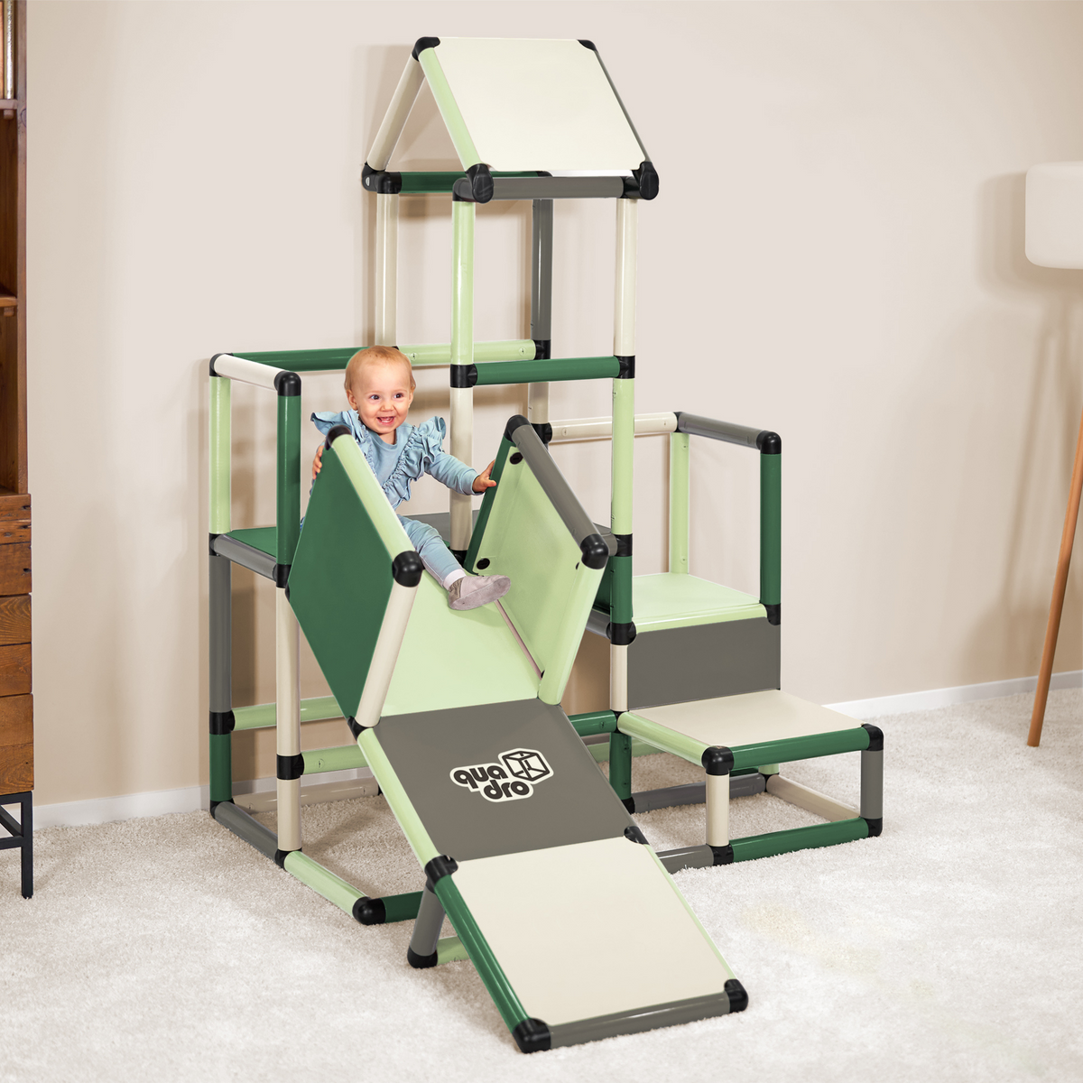 Jungle Gym for Kids – Climbing Pyramid Home – QUADRO Toys
